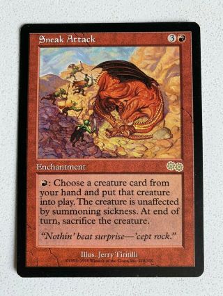 Sneak Attack Urza ' S Saga PLD Red Rare MAGIC GATHERING CARD (ID 145681 ...