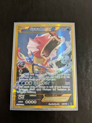Gyarados Ex 123/122 Full Art Secret Rare XY Breakpoint Pokemon Card ...