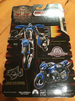 TRANSFORMERS MOVIE CHROMIA AUTOBOT MOTORCYCLE REVENGE OF THE FALLEN ...
