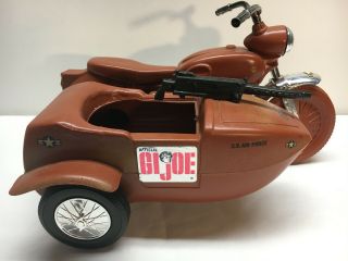Vintage 12 " Irwin GI JOE USAF MOTORCYCLE WITH SIDECAR With Machine Gun ...