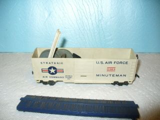 HO Scale Vintage Lionel 0365 US Air Force Missile Launch Box Car Train ...