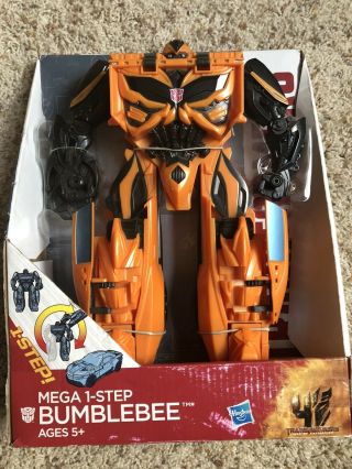 TRANSFORMER AGE OF EXTINCTION Mega 1 - Step BUMBLEBEE Action Figure ...