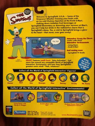 Simpsons Krusty The Clown Action Figure WOS MOC Series 1 World Of ...