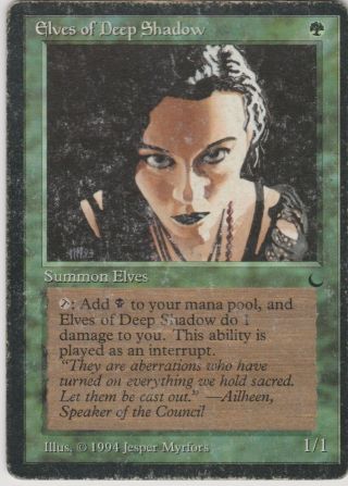 Elves Of Deep Shadow X1 The Dark 1x MTG Magic The Gathering | #32321294