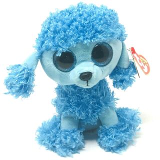 Ty Beanie Boos MANDY The Blue Poodle Dog 6 " Plush Stuffed Animal ...