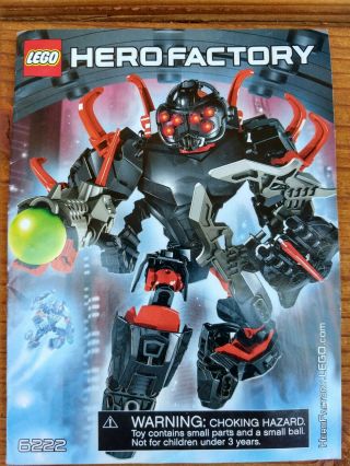 2012 LEGO HERO FACTORY CORE HUNTER (6222) COMPLETE With INSTRUCTIONS ...