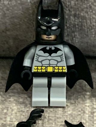 Authentic LEGO Batman Light Gray Suit Classic Minifigure Figure | #41464500
