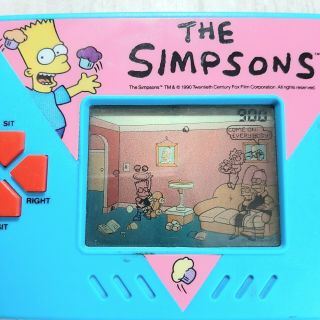 1989 Acclaim The Simpsons Cupcake Crisis Electronic Handheld Game ...