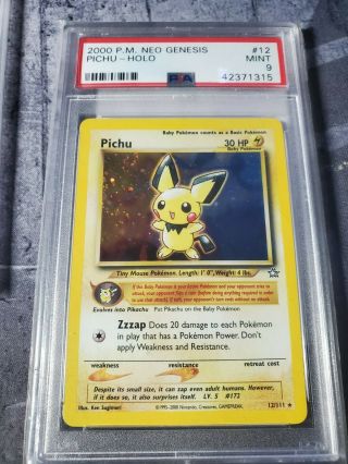 Cracked Plastic Neo Genesis Azumerill Holo PSA 9 Holo Pokémon Card ...