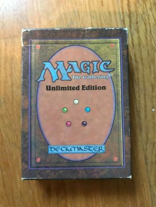 Magic The Gathering Unlimited Starter Deck Empty Box W/ Instructions ...