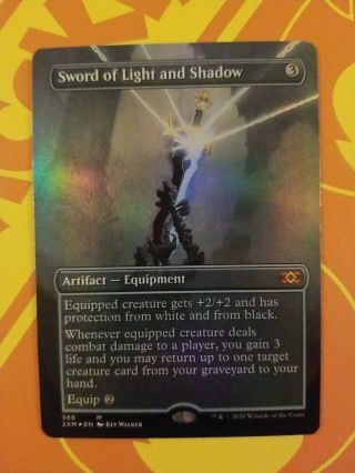 MTG Sword Of Light And Shadow Full Art Foil Box Topper VIP Double ...