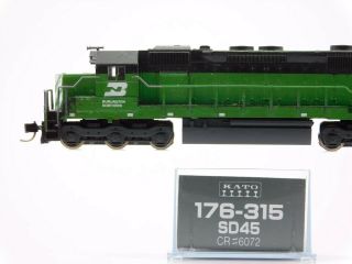 N Scale KATO 176 - 315 BN Burlington Northern EMD SD45 Diesel 6422 W ...