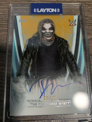 Bray Wyatt " The Fiend " 2020 Topps WWE Undisputed AUTO ' D/10 Very ...