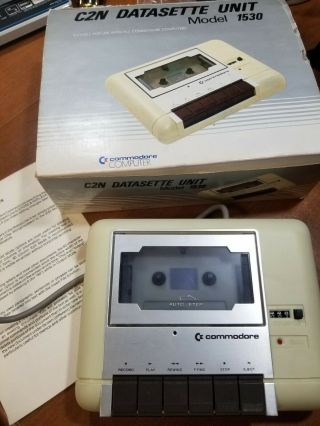 Commodore Computer C2N Datasette Unit Model 1530 Cassette W Box VIC 20 ...