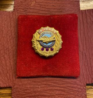 Pratt & Whitney 15 Year Service Pin - (gold Filled) | #17815917