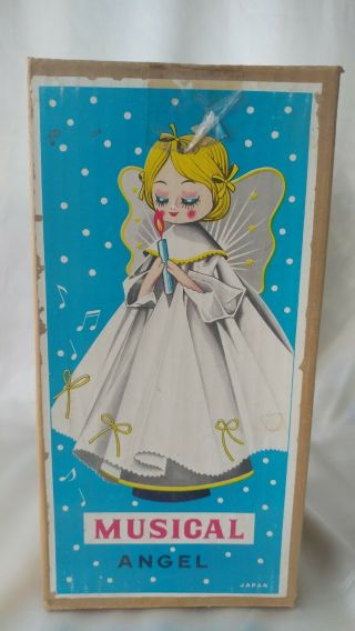 Vintage Christmas Rotating Musical Angel Plays Silent Night | #45743368