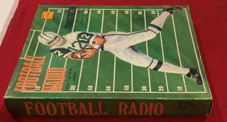 Vintage C. 1960 ' S Football Player Transistorized AM Radio Joe Nammath ...