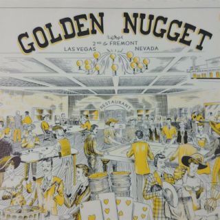 6 Golden Nugget Las Vegas Nevada Gambling Hall Casino Vintage Ad ...
