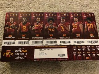 2019 OHIO STATE BUCKEYES COLLEGE FOOTBALL SEASON TICKET STUB STRIP ...