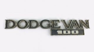 DODGE CORONET EMBLEM BADGE SCRIPT TRIM METAL NAME VINTAGE 1547147 ...