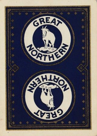 GREAT NORTHERN RAILWAY - 1 - Single Vintage Swap Playing Cards | #26633443