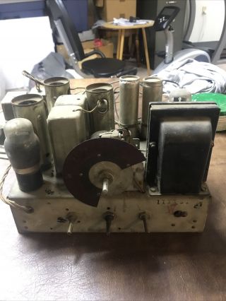 Philco Model 71 Tube Radio Chassis With Shadow Meter | #55353889