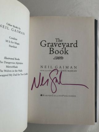 The Graveyard Book By Neil Gaiman Signed First Edition | #47057844