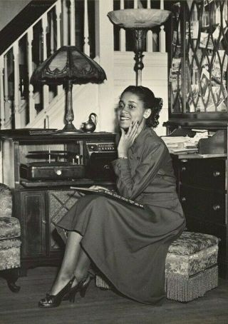 Vintage Old Photo Reprint Of 1940 ' S African American Black Woman ...