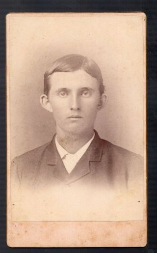 CDV Photo Of Interesting Man Great Mustache No Information On Card ...