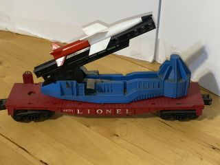 Lionel 6650 Missile Laucnhing Falt Car Irbm Rocket Launcher With Rocket ...