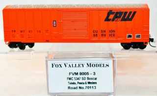 Toledo, Peoria & Western 70111 Boxcar Fox Valley Models 8005 - 2 N ...