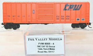 Toledo, Peoria & Western 70111 Boxcar Fox Valley Models 8005 - 2 N ...