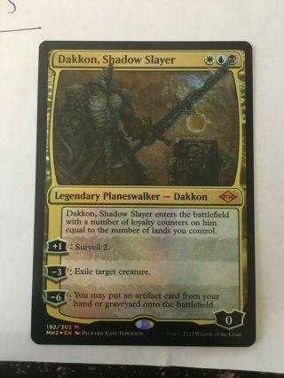 Dakkon Shadow Slayer Foil MTG Magic Modern HORIZONS 2 | #59167117