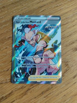 Rapid Strike Style Mustard Full Art 162/163 Ultra Rare Battle Styles ...