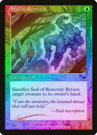 Seal Of Removal FOIL Nemesis PLD Blue Common MAGIC CARD (ID 246601 ...
