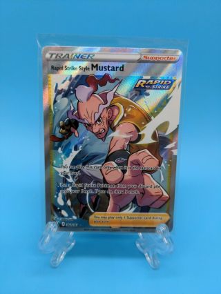 Rapid Strike Style Mustard Full Art 162/163 Ultra Rare Battle Styles ...