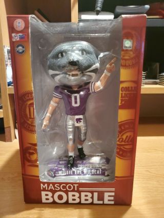 WILLIE THE WILDCAT Kansas State Mascot Bobble Head 2019 Octagon Of Doom ...