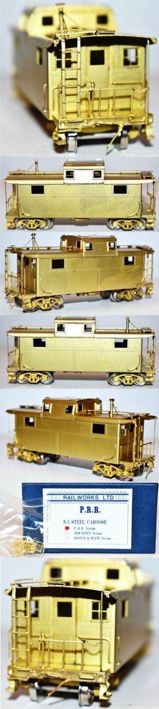 Pennsylvania PRR N - 5 Cabin Car Railworks Scale Brass HO UP 8004 ...